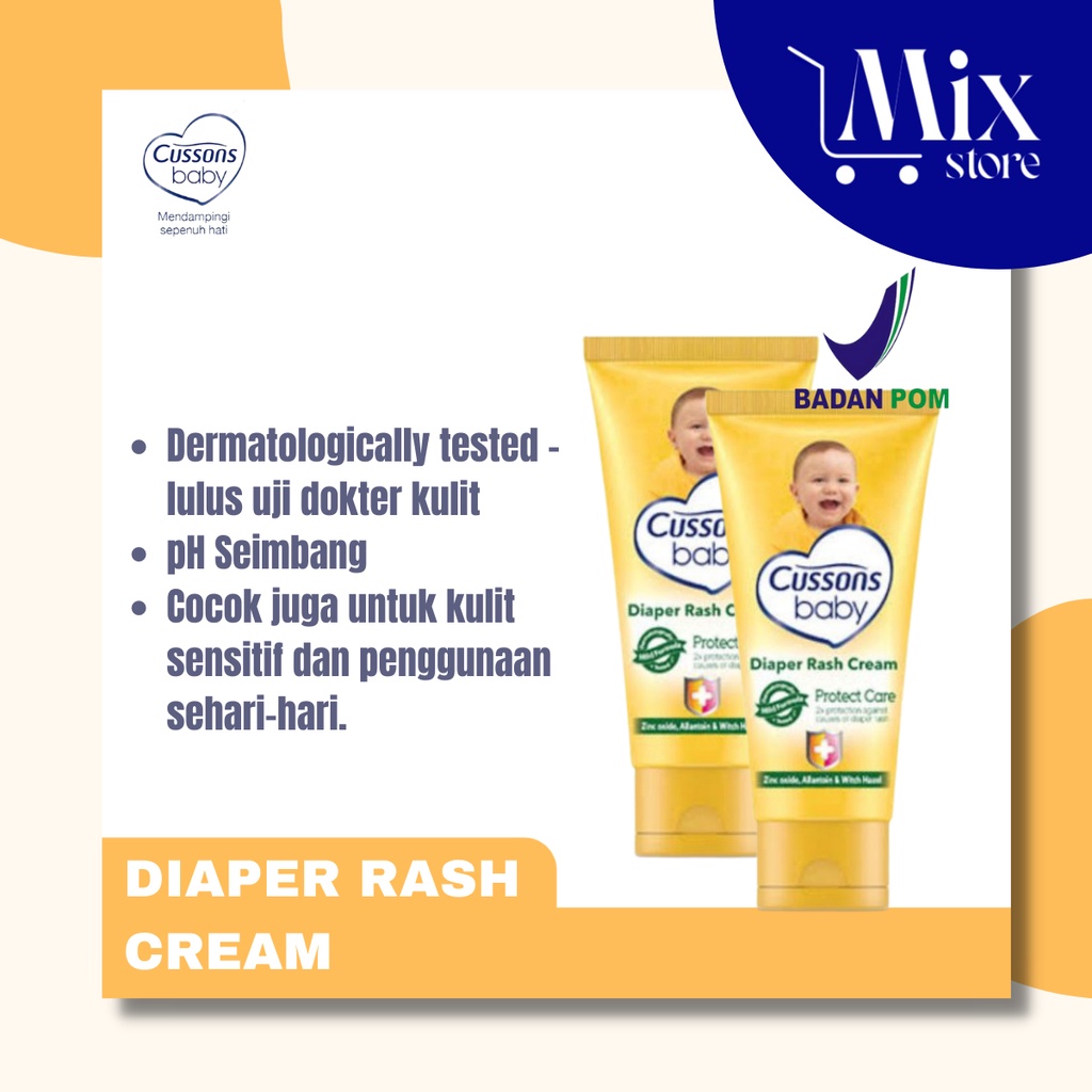 Cussons Baby Diaper Rash Cream 50Gr / Anti Rash Diapers And Irritations ...