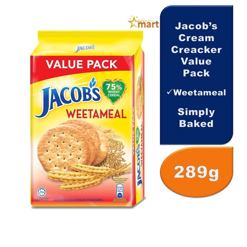 Jacob's Wheat Cereal Weetameal Crackers 289g | Shopee Malaysia