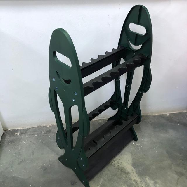 Fishing Rod Rack Rod Stand Rod Holder Rak Pancing Rak Joran 16 Slot 3 ...