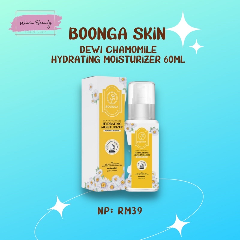 ORIGINAL HQ BOONGA SKIN SOLUTION DEWY CHAMOMILE HYDRATING MOISTURIZER ...