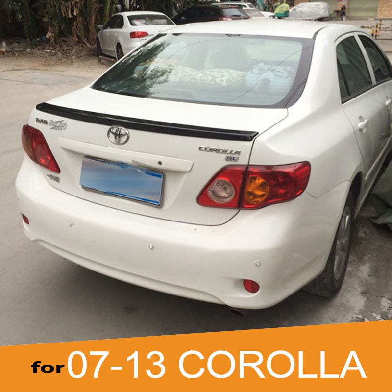 Corolla Altis 2007-2013 ABS Plastic Material Rear Trunk Lip Spoiler ...