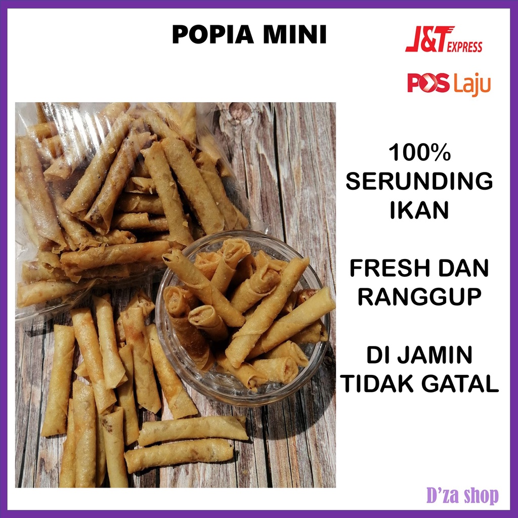 popia mini/popia gulung serunding ikan | Shopee Malaysia