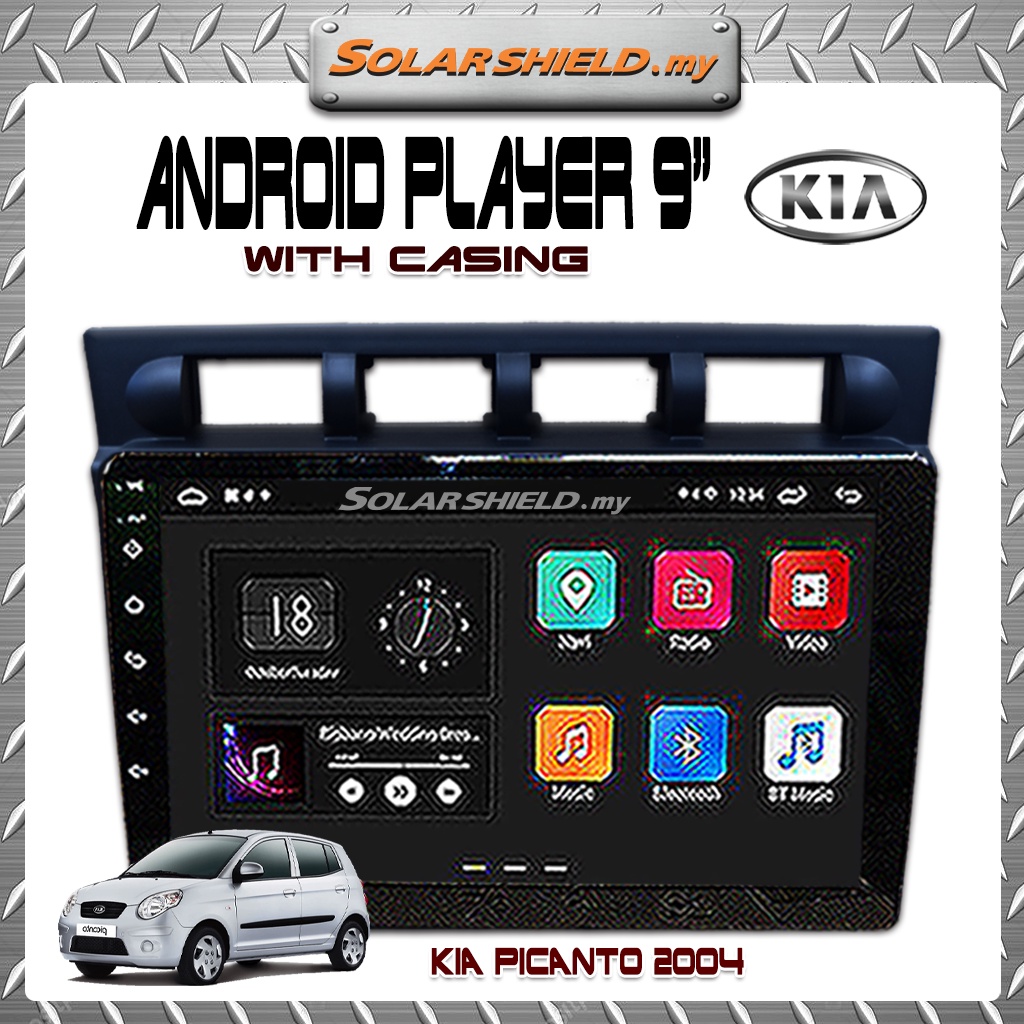 Kia Picanto 2004 9'' 1+16G Wifi GPS Touch Screen Android Player With ...