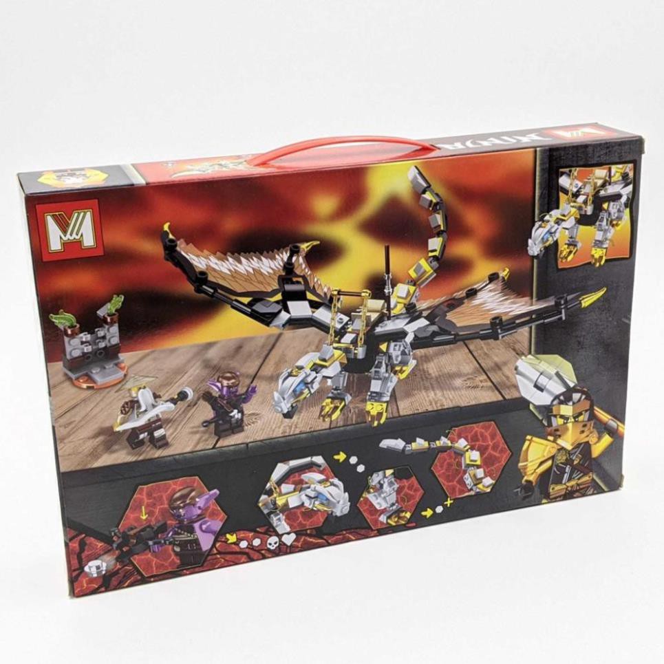 Ninjago_lego Ninja Riding a Super Fighting Golden Dragon (344 pieces ...