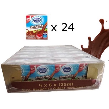 Dutch Lady Mini Chocolate 125ml x 24pcs Halal | Shopee Malaysia