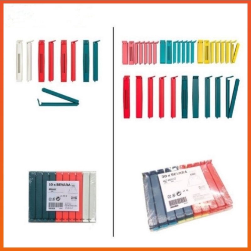Food Clip Plastic Food Sealer Stick Food Seal Strip Rods Magic Seal Bag ...
