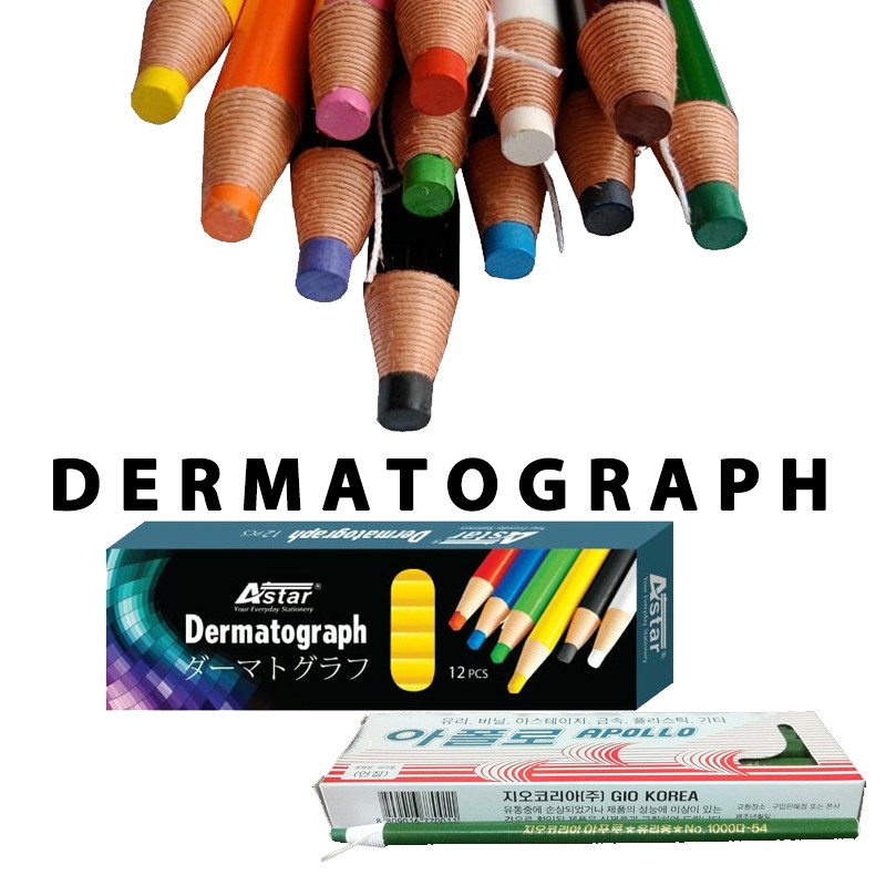Astar // Apollo // Miki Dermatograph Paper Wrapped Soft Colour Pencil ...