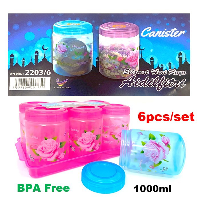 balang kuih raya set Bekas Kuih Raya Set / Cookies Container Set ...