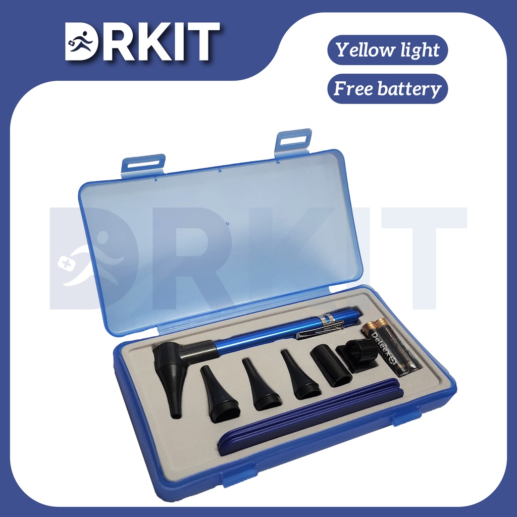 Otoscope Kit with High Resolution LED Ear Light, Full Spectrum Medical ...