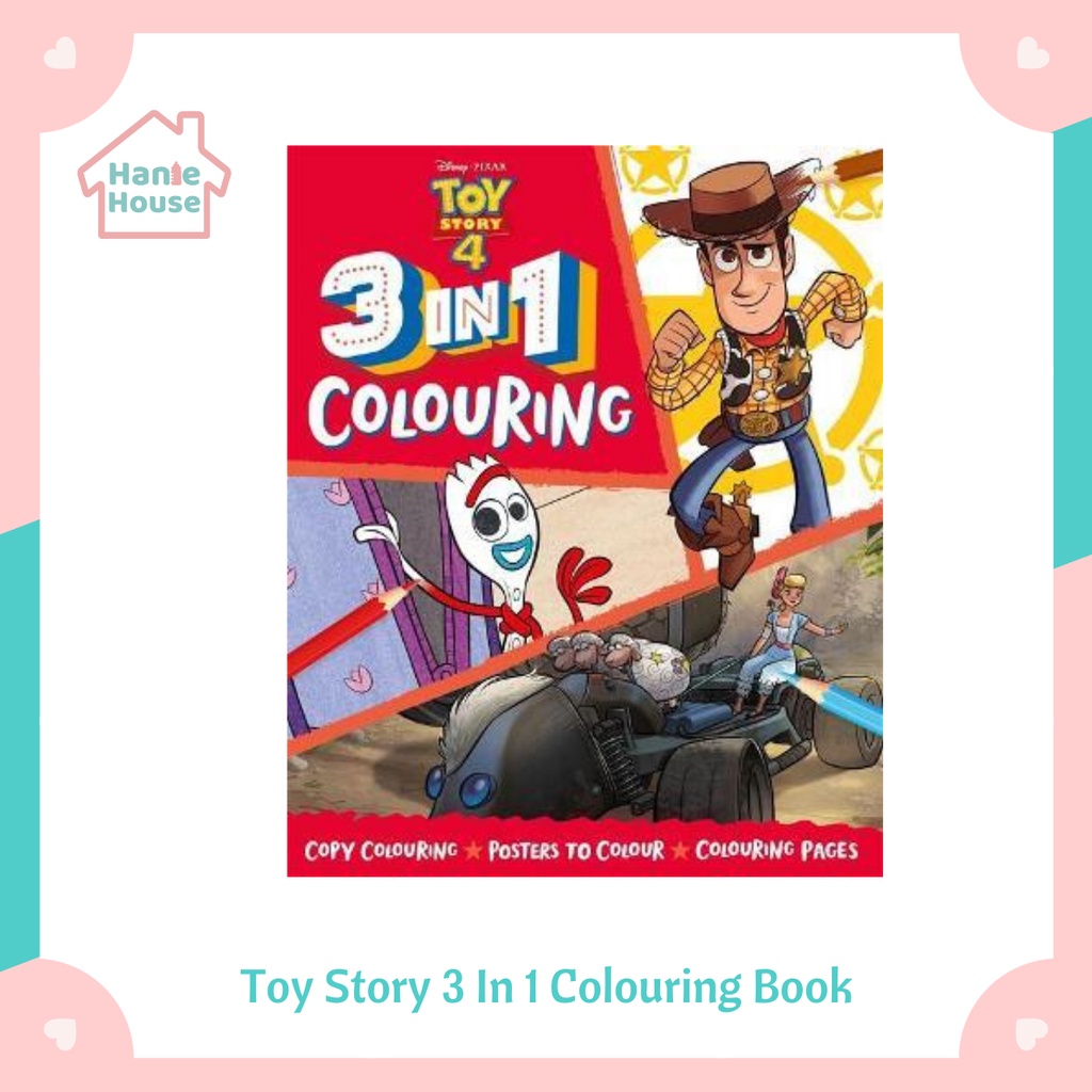 Disney Pixar Toy Story 3 in 1 Colouring Book & Poster (32Pages ...