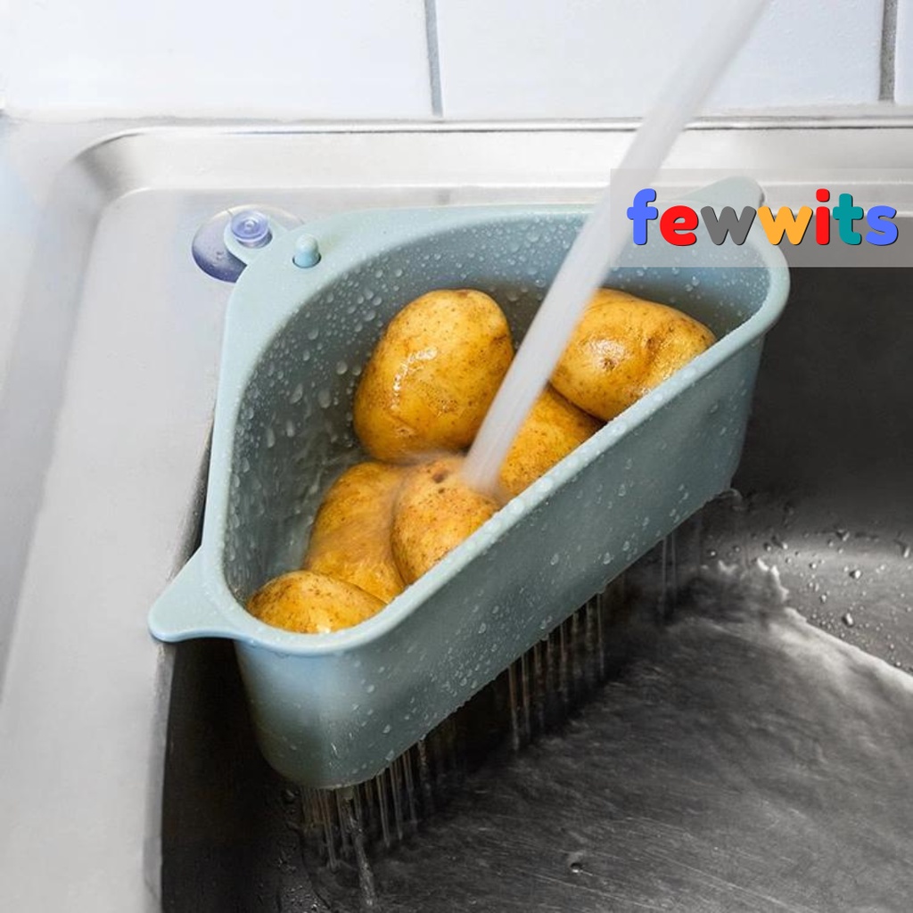 Dishwashing Waste Strainer Sink Corner Rack Bekas Penapis Sisa Makanan ...