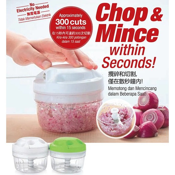 SPIN CHOPPER (Chop & Mince Within Seconds) | Shopee Malaysia