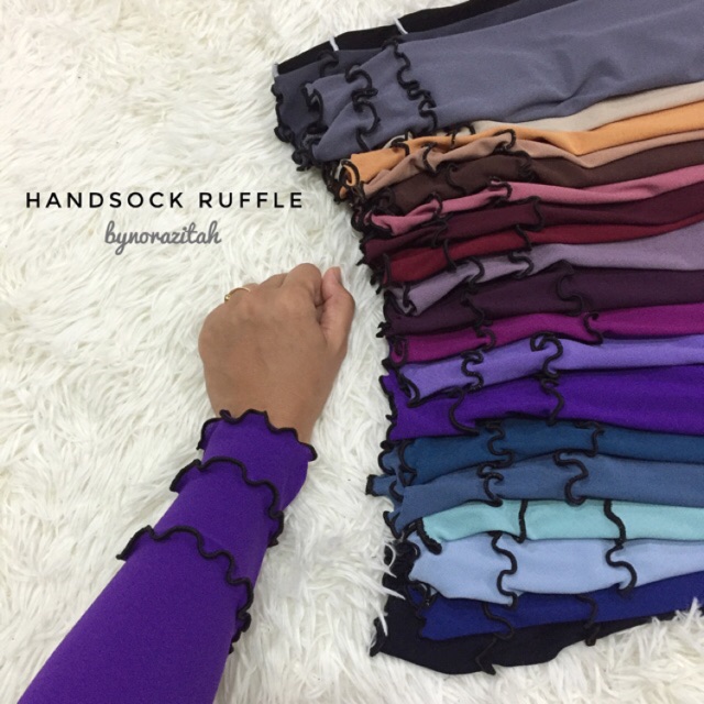 🎀HANDSOCK TRIPLE RUFFLE / SARUNG LENGAN ROPOL 🎀 | Shopee Malaysia
