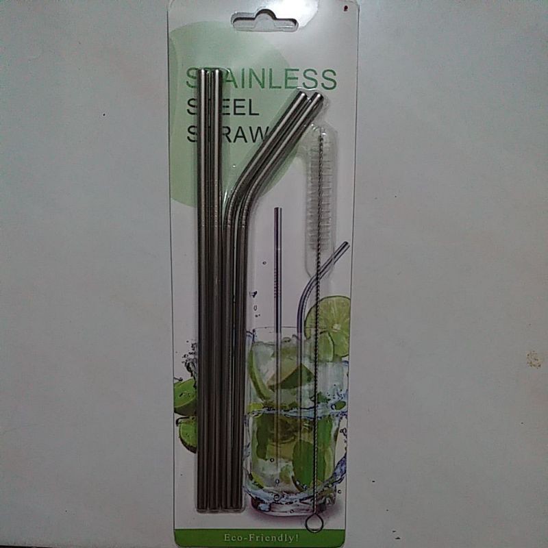 [READY STOCK] Stainless steel Straw straw besi | Shopee Malaysia