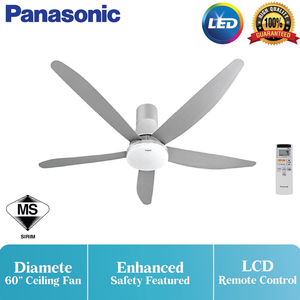 Panasonic 60" Ceiling Fan LED 5-Blades 2-in-1 Ceiling Fan FM15GW LED ...
