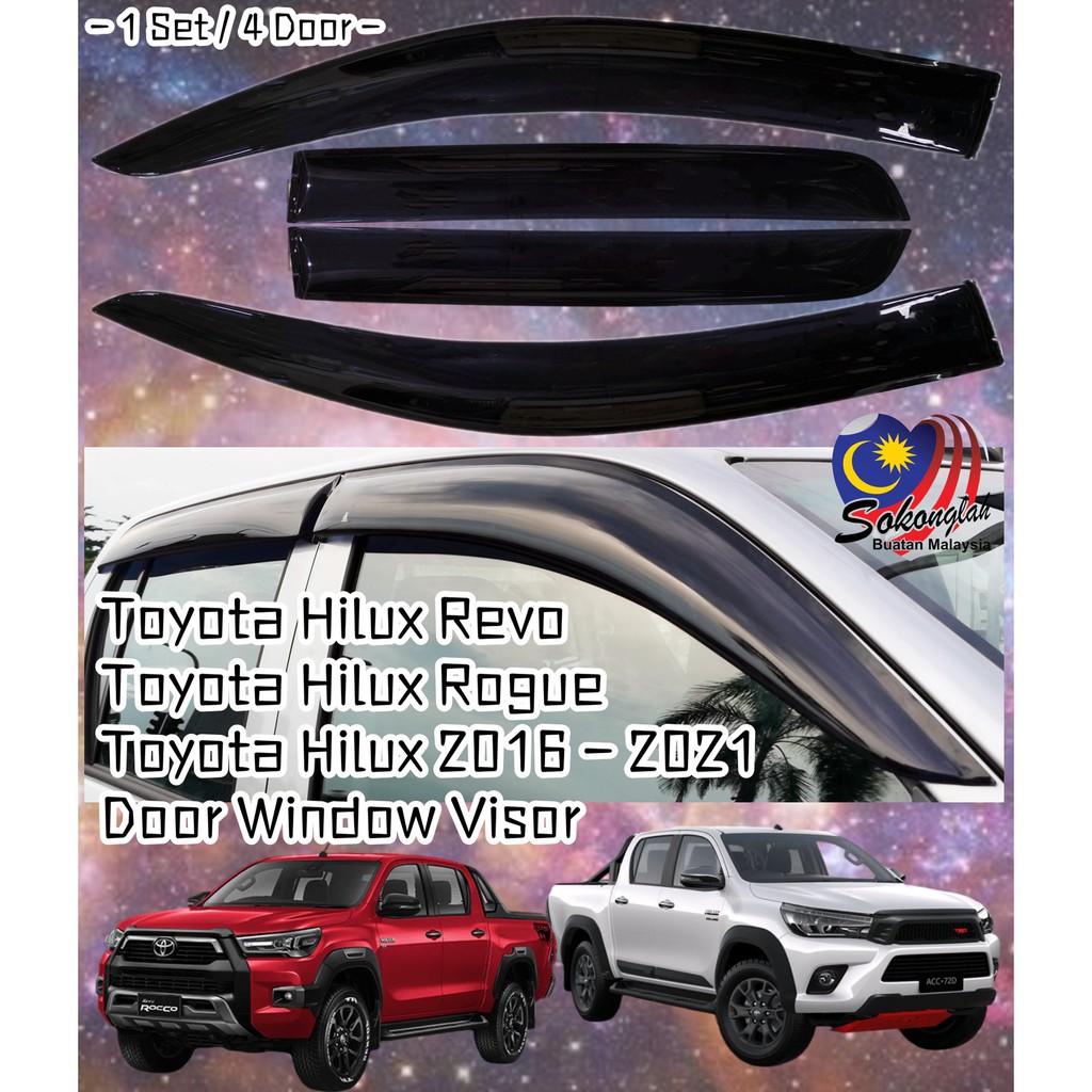 AG Door Visor Toyota Hilux Revo / Rogue Hilux 2016 - 2021 Door Visor ...