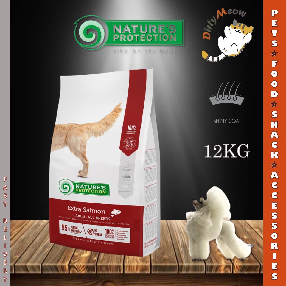 Nature's protection "Extra Salmon" dog food - 12KG | Shopee Malaysia