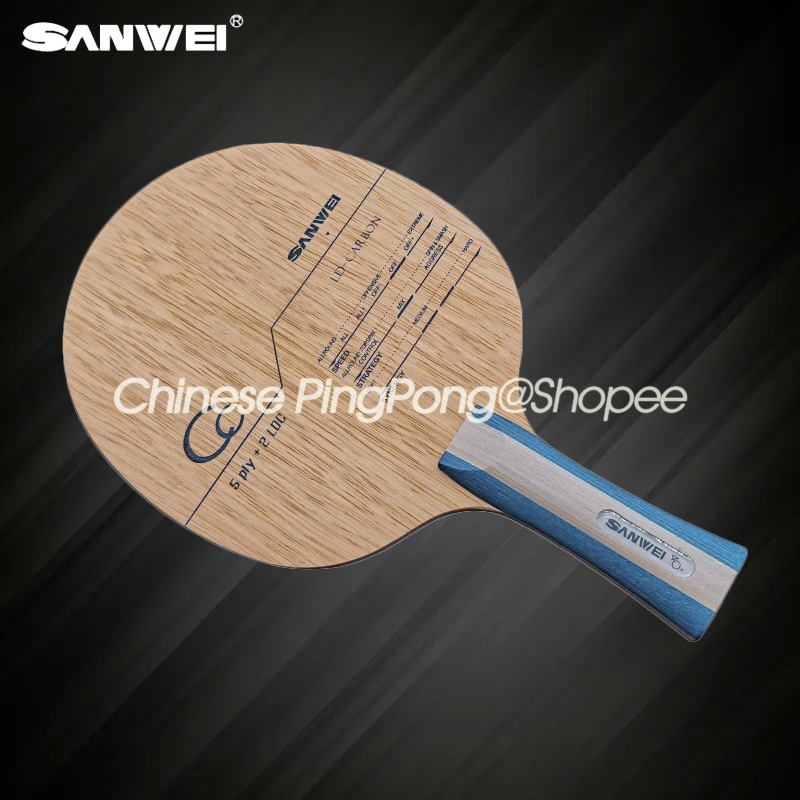 Original SANWEI CC CARBON (New Version) Table Tennis Blade Racket (without Rubber) | Shopee Malaysia