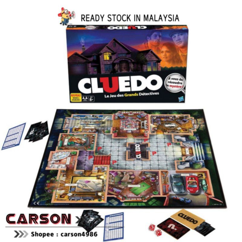 Cluedo classic mystery game family party English Boardgames toys ...