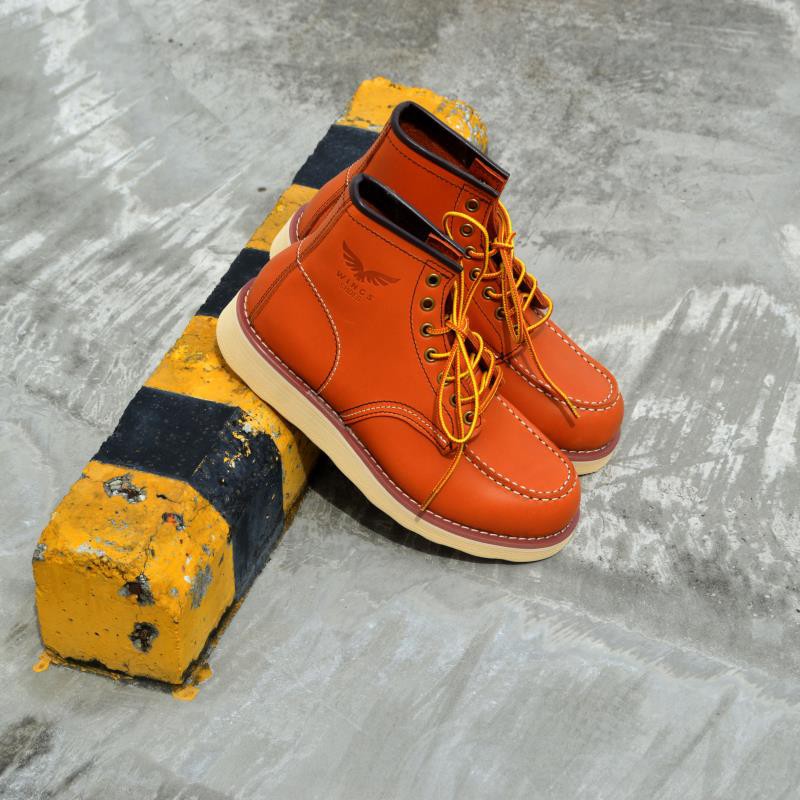 ORIGINAL WINGS shoes full leather boots ready stock | Shopee Malaysia