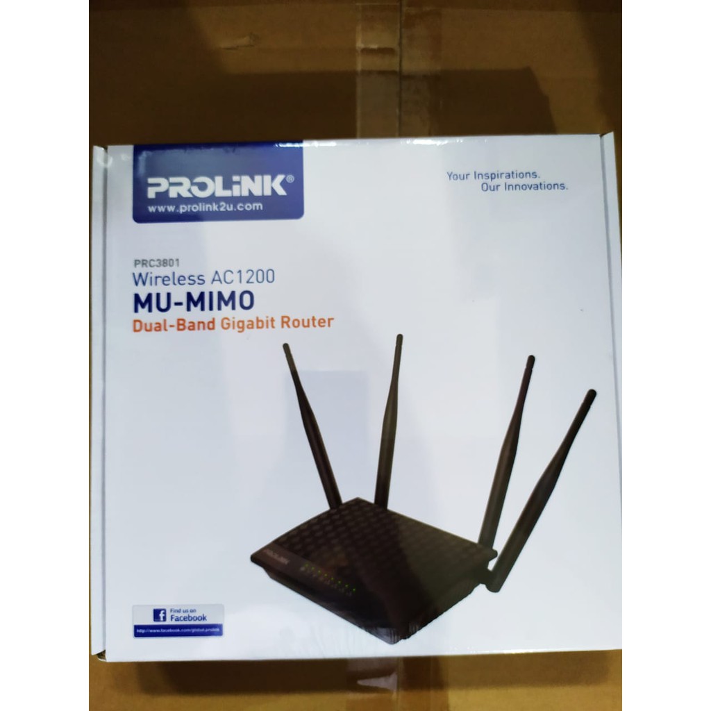Prolink PRC3801 Wireless Router AC1200 MU-MIMO Dual Band | Shopee Malaysia