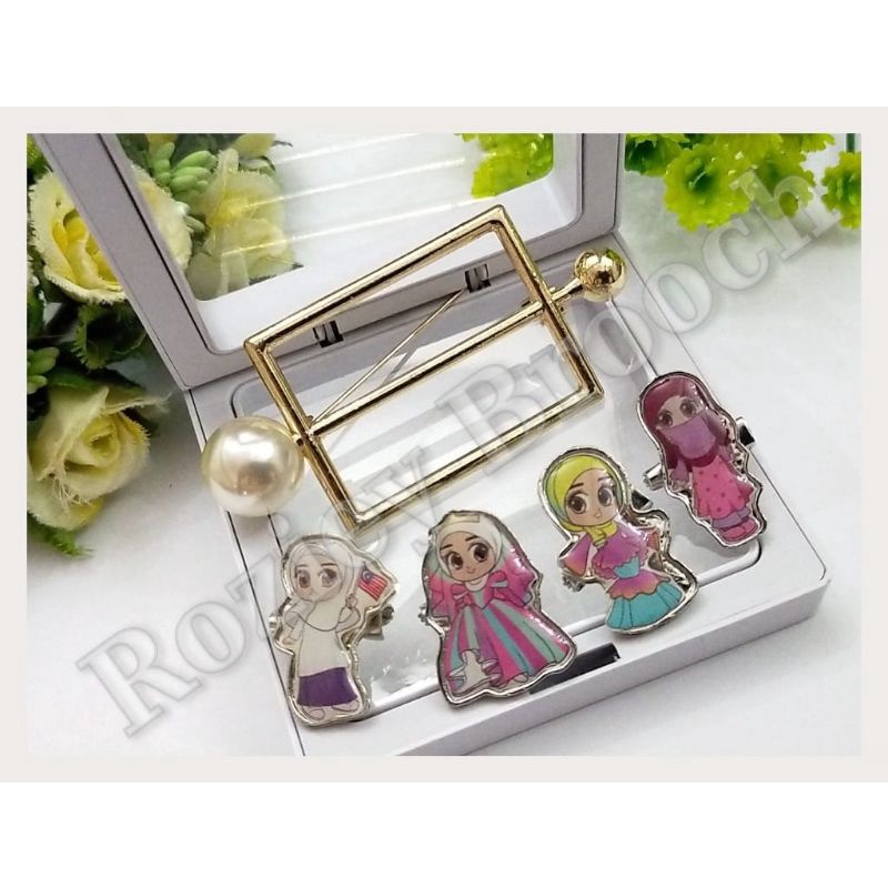 pin tudung 2in1 (Limited Edition) | Shopee Malaysia
