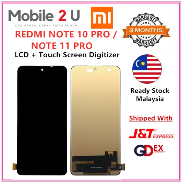 Redmi Note 10 Pro (4G) Compatible OEM Lcd + Touch Screen Digitizer ...