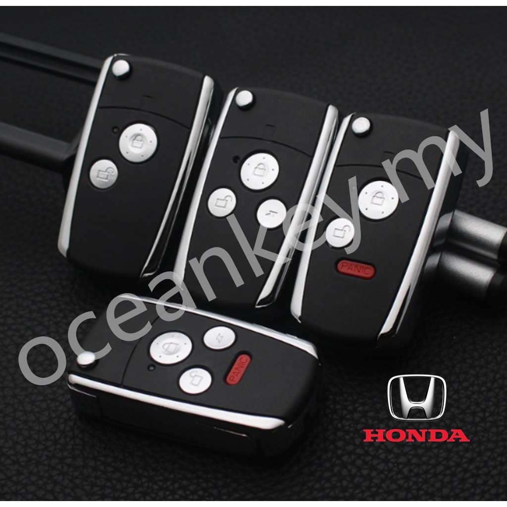 Honda Car Key Case Modify Flip Key Foldable Keyblade 2 buttons/3 ...