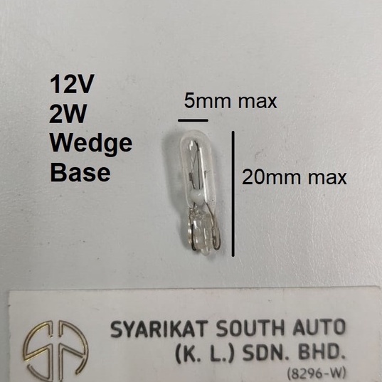 12V 2W Bulb T5 Morrison Light Bulb W2x4,6d 4391 Indicator Bulb ...