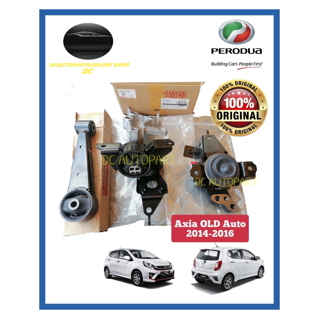 100% ORIGINAL PERODUA AXIA 1.0 OLD AUTO 2014-2016 ENGINE MOUNTING SET ...