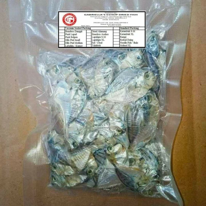 New Dried Sapsap Small Vacuum Sealed 100g Pack Vacuum Packed Dried Fish ...
