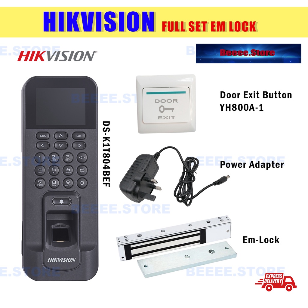 Hikvision Fingerprint & Card Time Attendance & Door Access Control ...