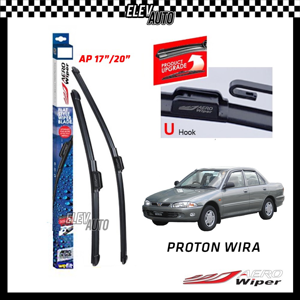 Proton Wira Premium Frameless Flat Blade Wiper (17"/20") | Shopee Malaysia