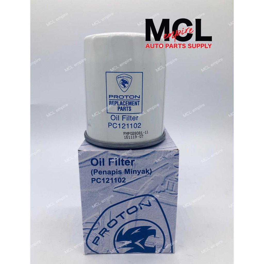Original Malaysia Proton Oil Filter - PC121102 - Gen2, Waja, Exora ...