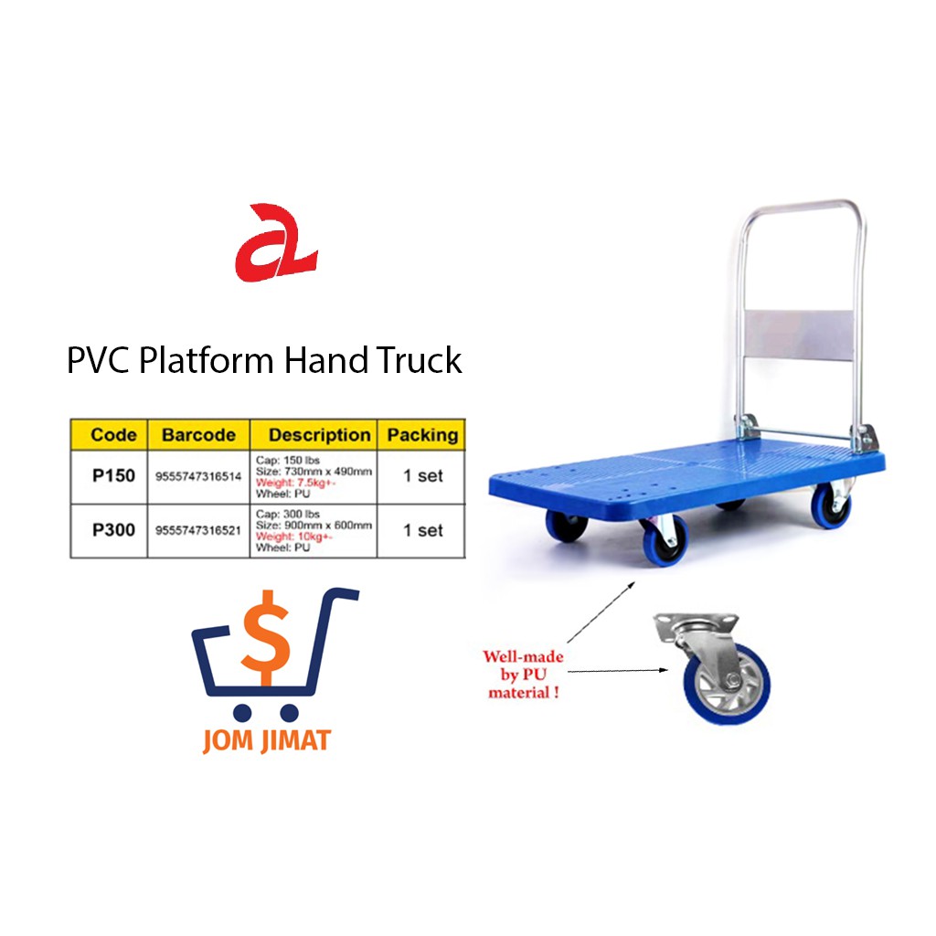PVC Platform Hand Truck 150KG & 300KG | Shopee Malaysia