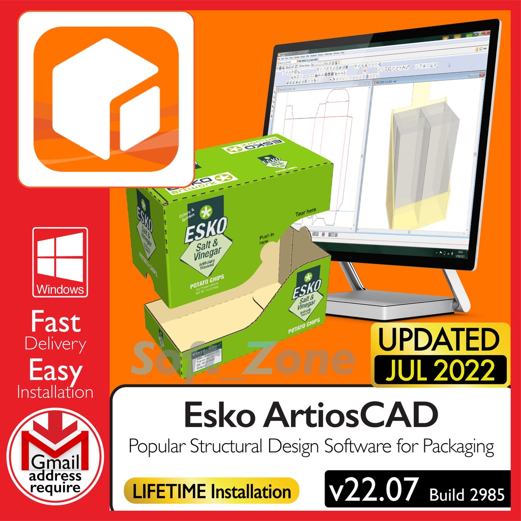 Esko ArtiosCAD 22.11 Build 3074- Popular Structural Design Software for Packaging [WINDOWS x64 ...