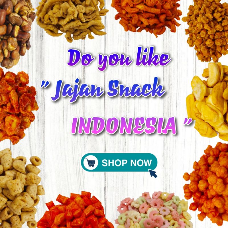 Jajan Snack Asli Indonesia🇮🇩 Ajisan Kacang Kulit Atom Pilus Jagung ...