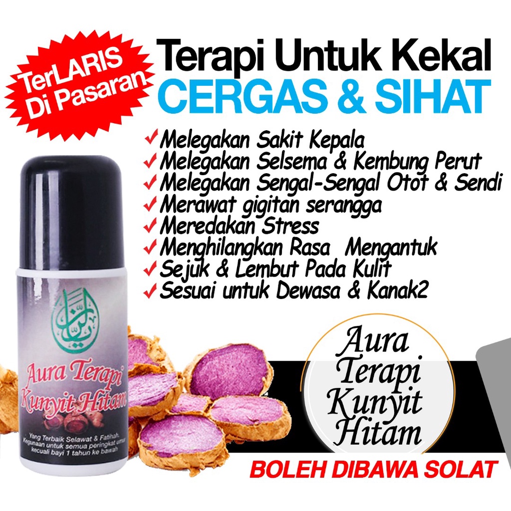 AURA TERAPI COLLAGEN KUNYIT HITAM MINYAK URUT TRADISIONAL AROMA ...