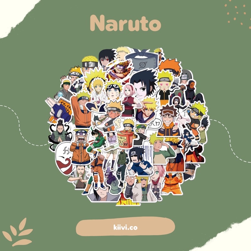 HP Naruto Sticker set/Stickers for Laptops, Cases, Cellphones, DIY ...