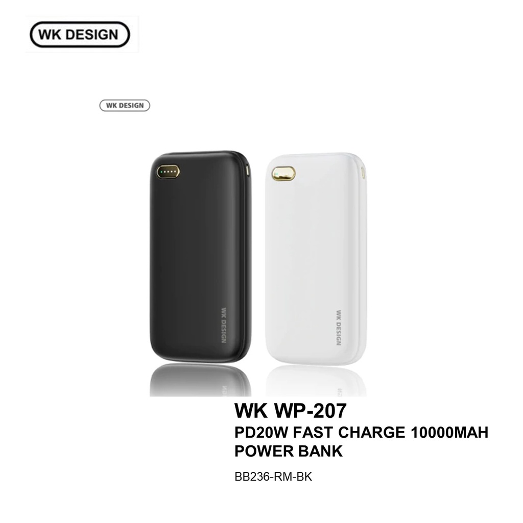 WK WP-207 PD20W FAST CHARGE 10000MAH POWER BANK | Shopee Malaysia