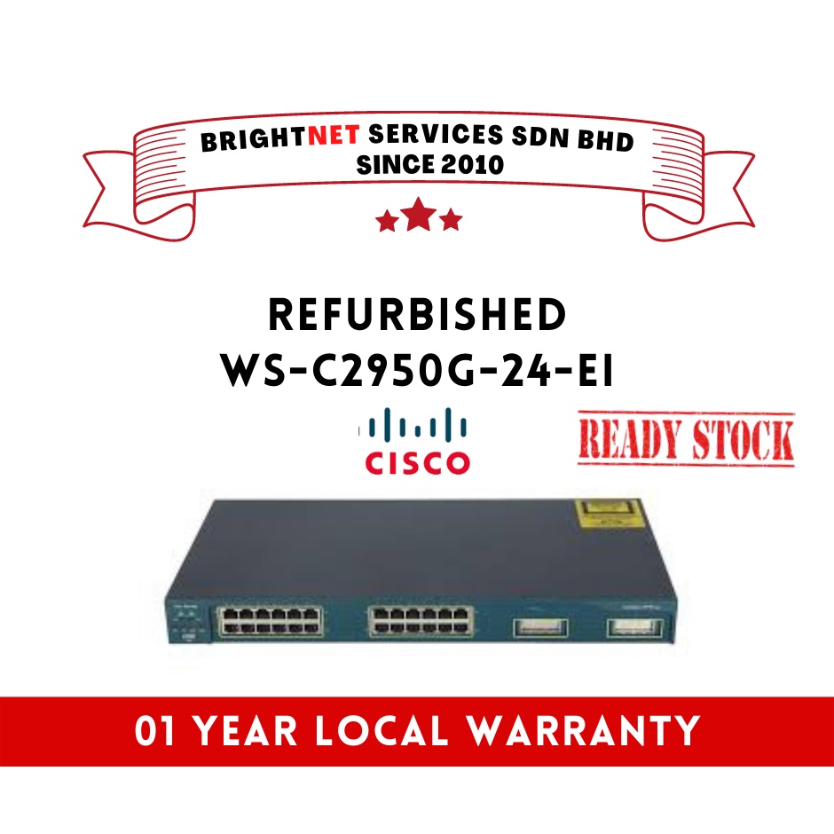 [READY STOCK] Refurbished WS-C2950G-24-EI Cisco Catalyst 24-Port 10/100 ...