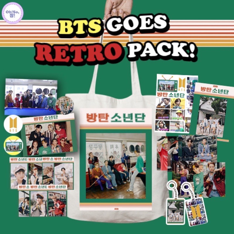 Bts GOES RETRO SEASON GREETING 2021 PACK Complete Package BE LIFE GOES ...