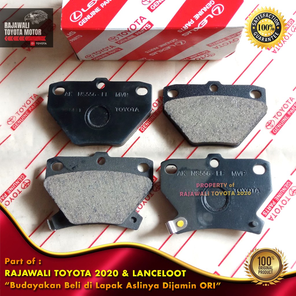 Rear Brake Pads Vios Gen1 & Altis 2001-2007 Brake Pad Original Genuine ...