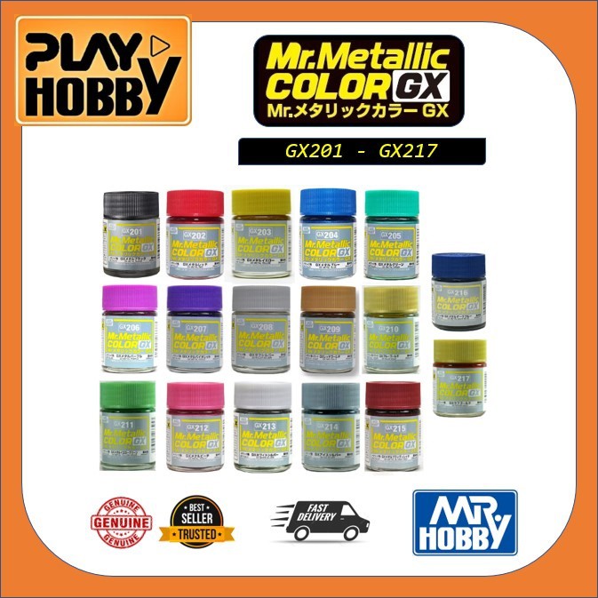 Mr Hobby GX201 to GX217 - SOLVENT BASED ACRYLIC - Mr Color - GSI Creos ...