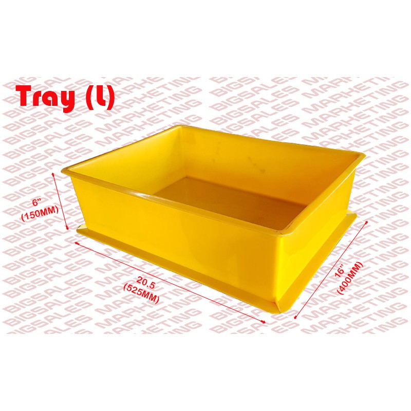 3 SAIZ🔥 FOOD TRAY MAKANAN BEKAS ROTI Stackable Plastic Tray Bread TRAY ...