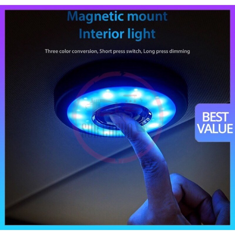 SC360 Rechargeable Lampu Kabin 3 Warna dalam Kereta Almari Storage LED ...