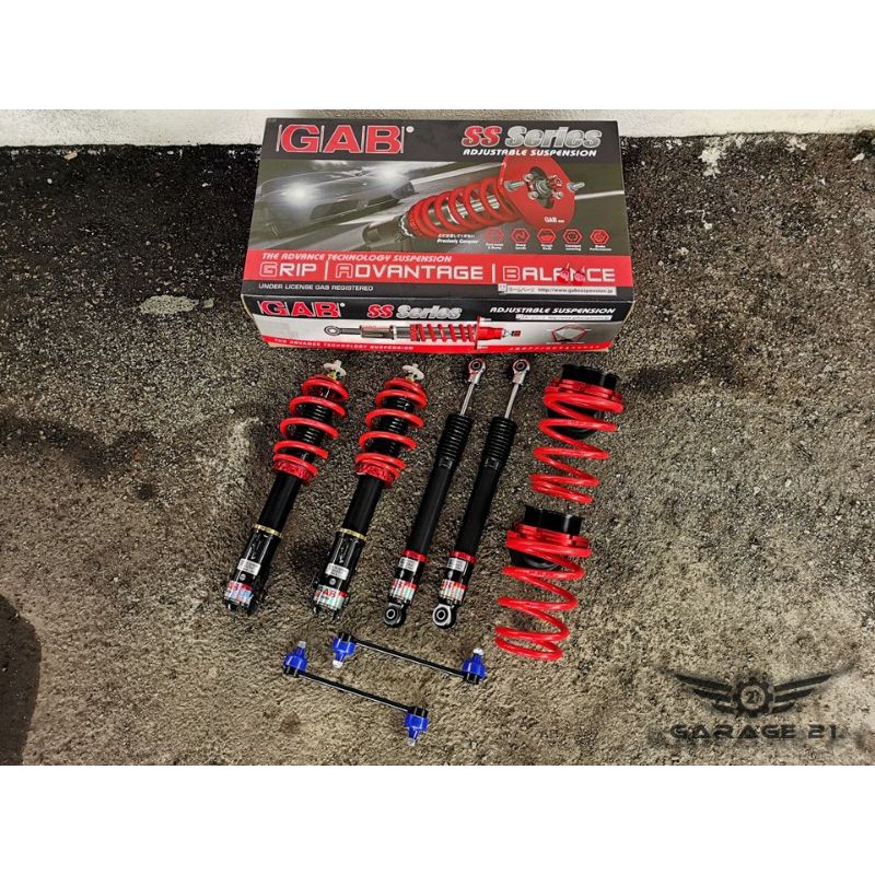Perodua Alza - GAB SS series fully adjustable absorber hilo soft hard ...