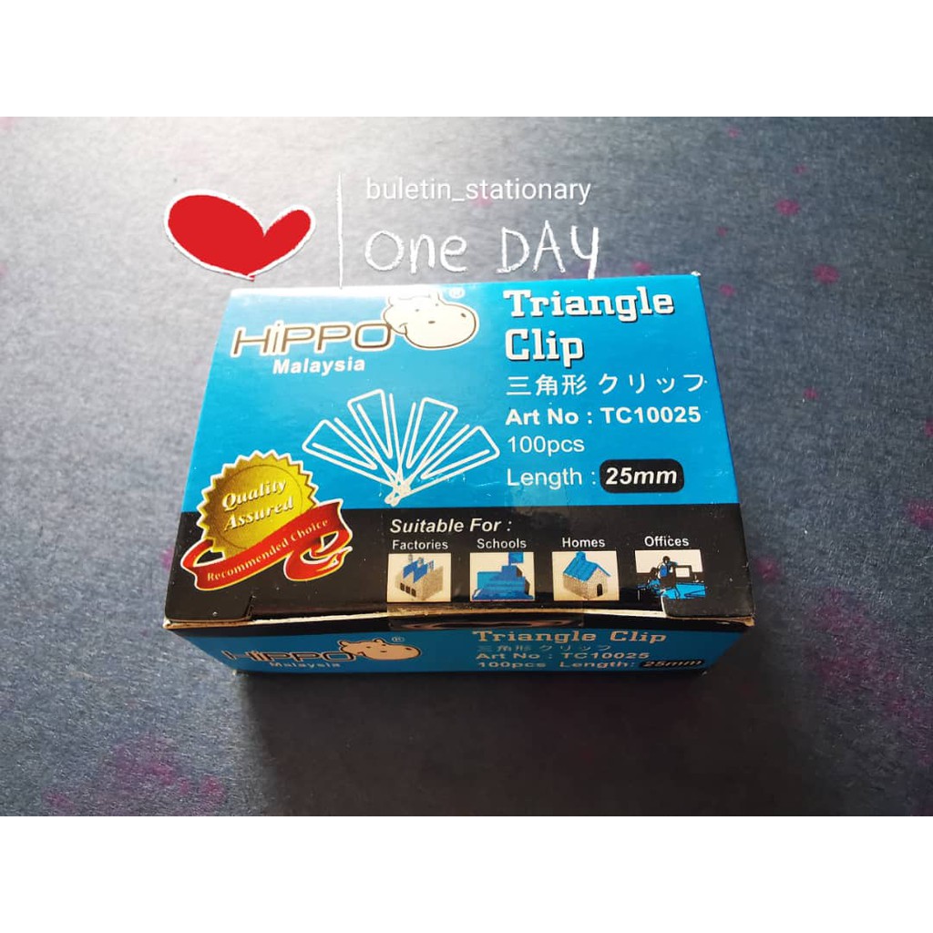 Triangle Clip 25mm (100pcs) | Shopee Malaysia