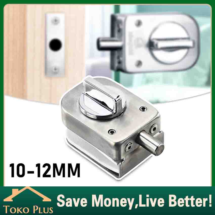 Glass Door Slot Latch Lock Single Door Glass Lock 10-12 MM - Glass Door ...
