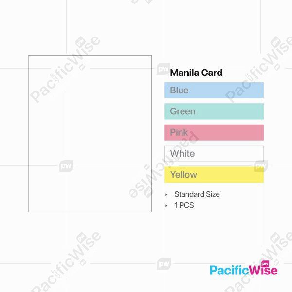 Manila Card Standard Size/Saiz Standard Kad Manila/Card Stock Paper (1 ...